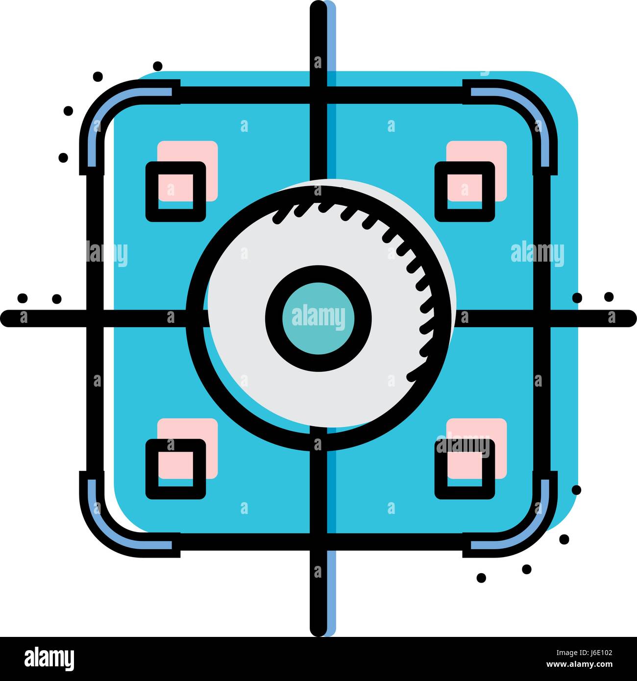 digital virtual game with shooting cursor Stock Vector Image & Art - Alamy