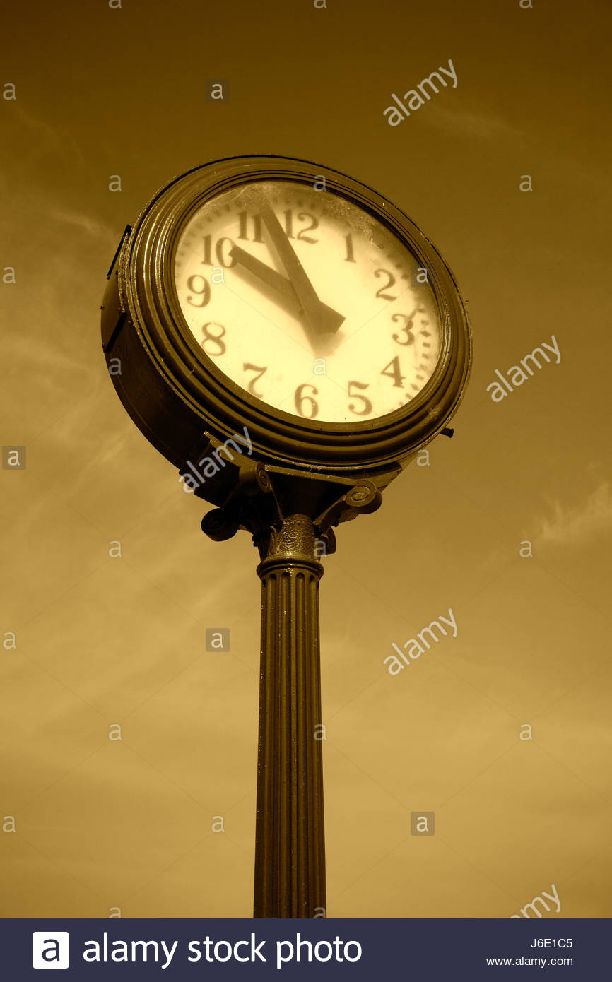Outdoor Antique Pole Clock High Resolution Stock Photography and Images ...