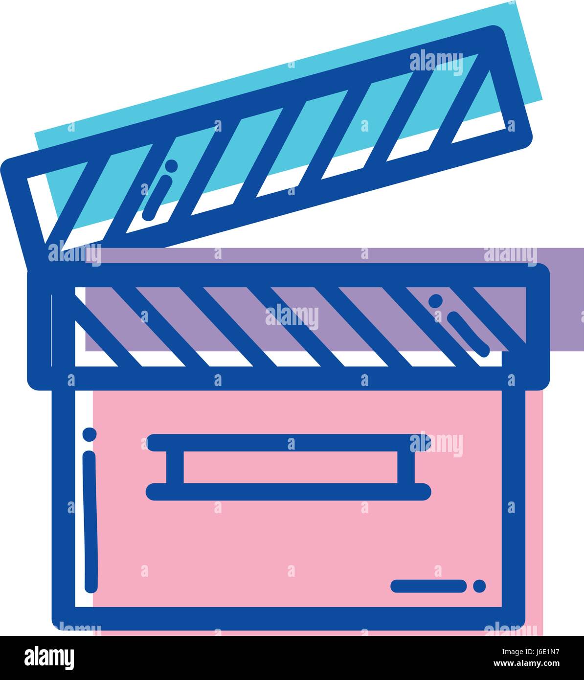 clapper board action video filmstrips Stock Vector Image & Art - Alamy