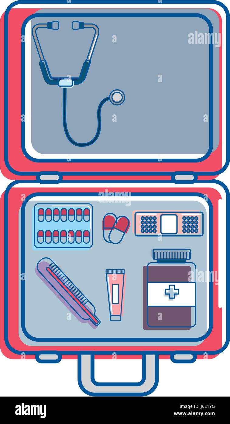 red first aid kit emergency Stock Vector Image & Art - Alamy