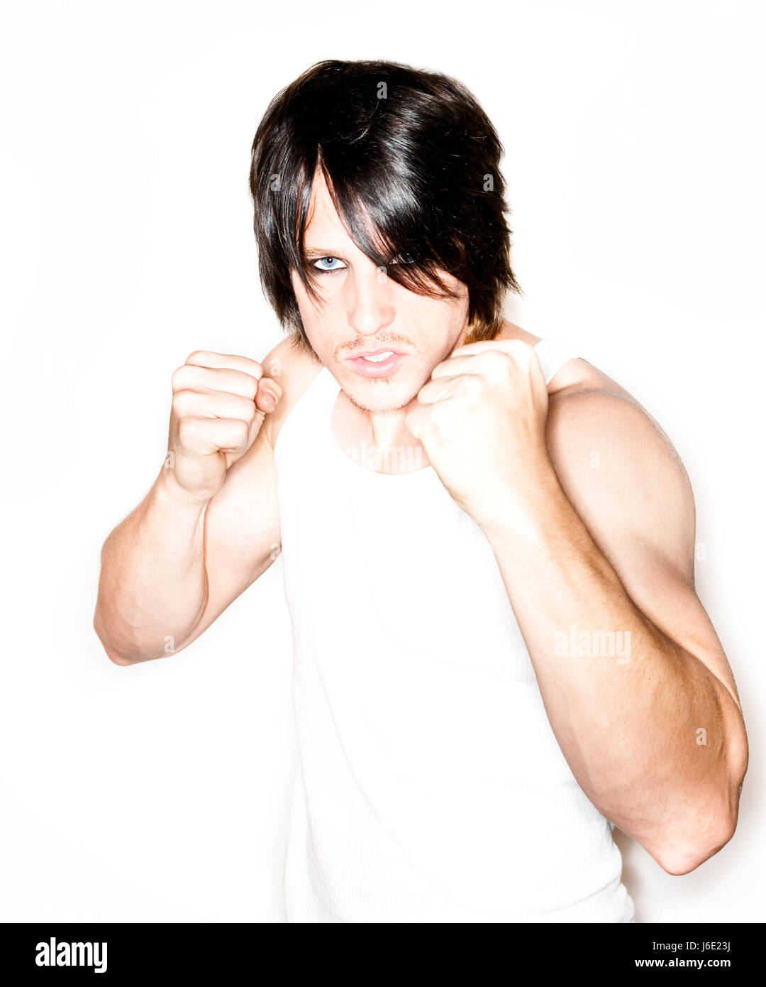 male masculine fist aggressive agressive flex arm weapon young younger ...