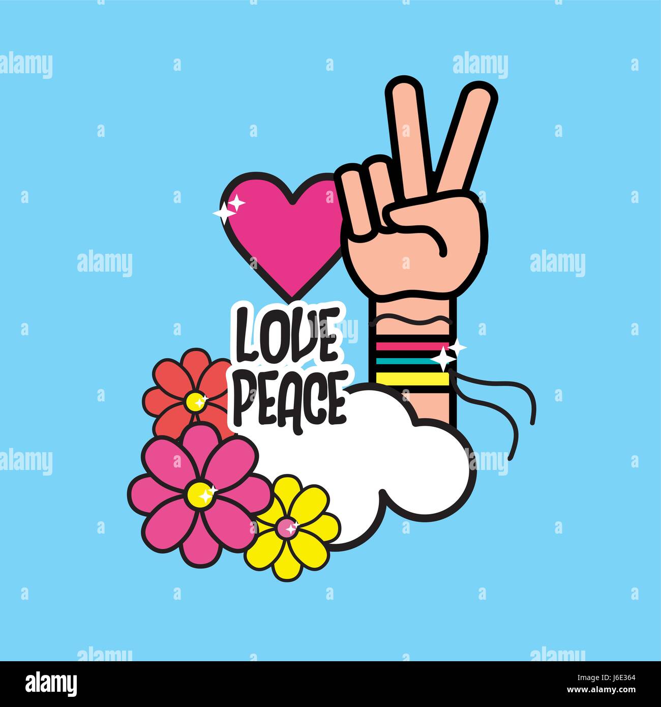 60s Hand Peace Symbol High Resolution Stock Photography and Images - Alamy