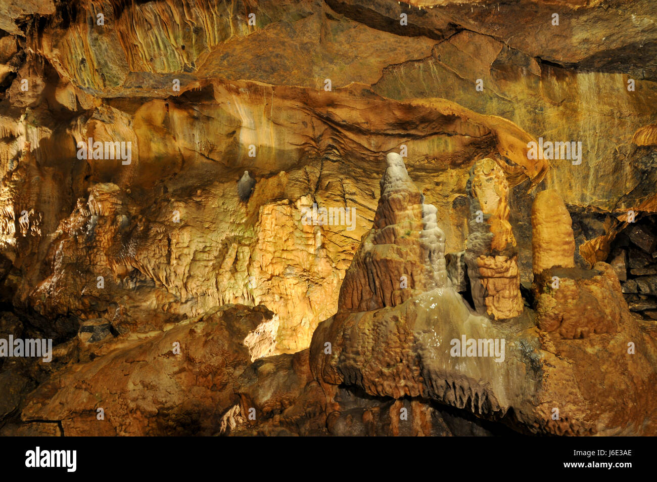 cave stalactite caves stalactite mineral stone cave lighted columns ...