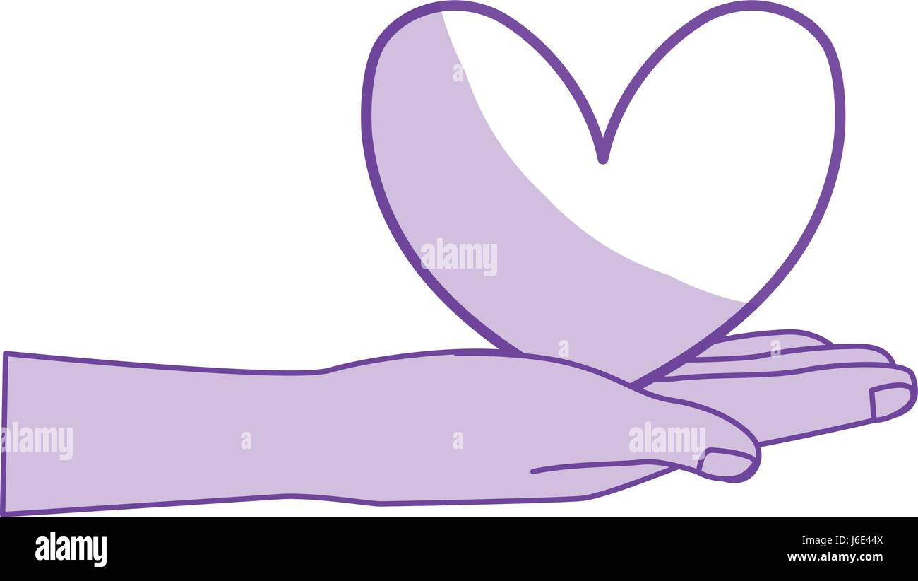 Man hand over heart Stock Vector Images - Alamy