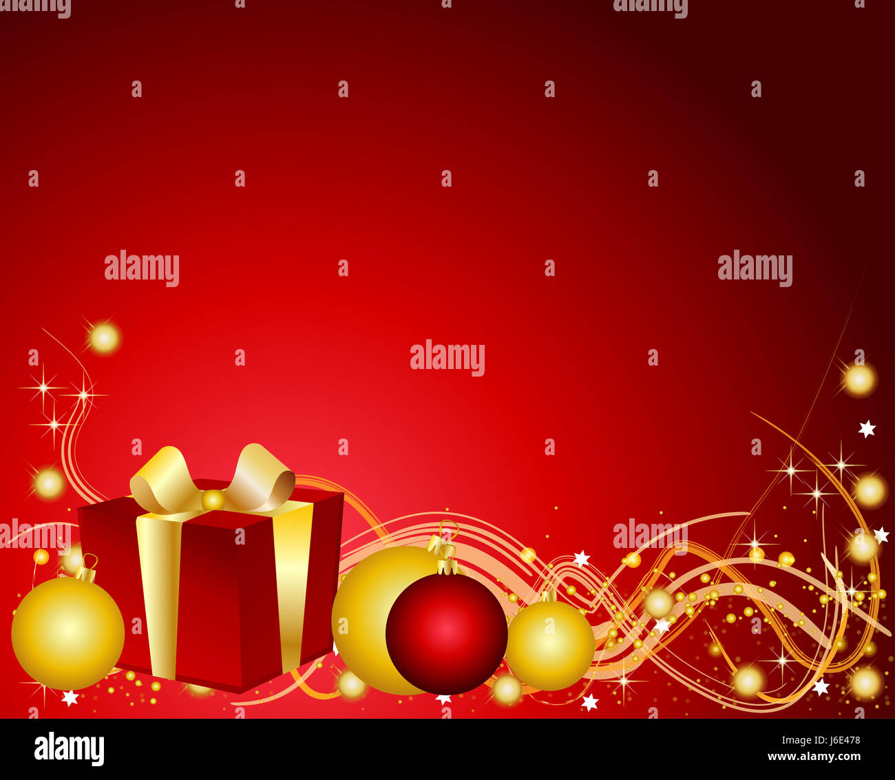red background with gifts Stock Photo - Alamy
