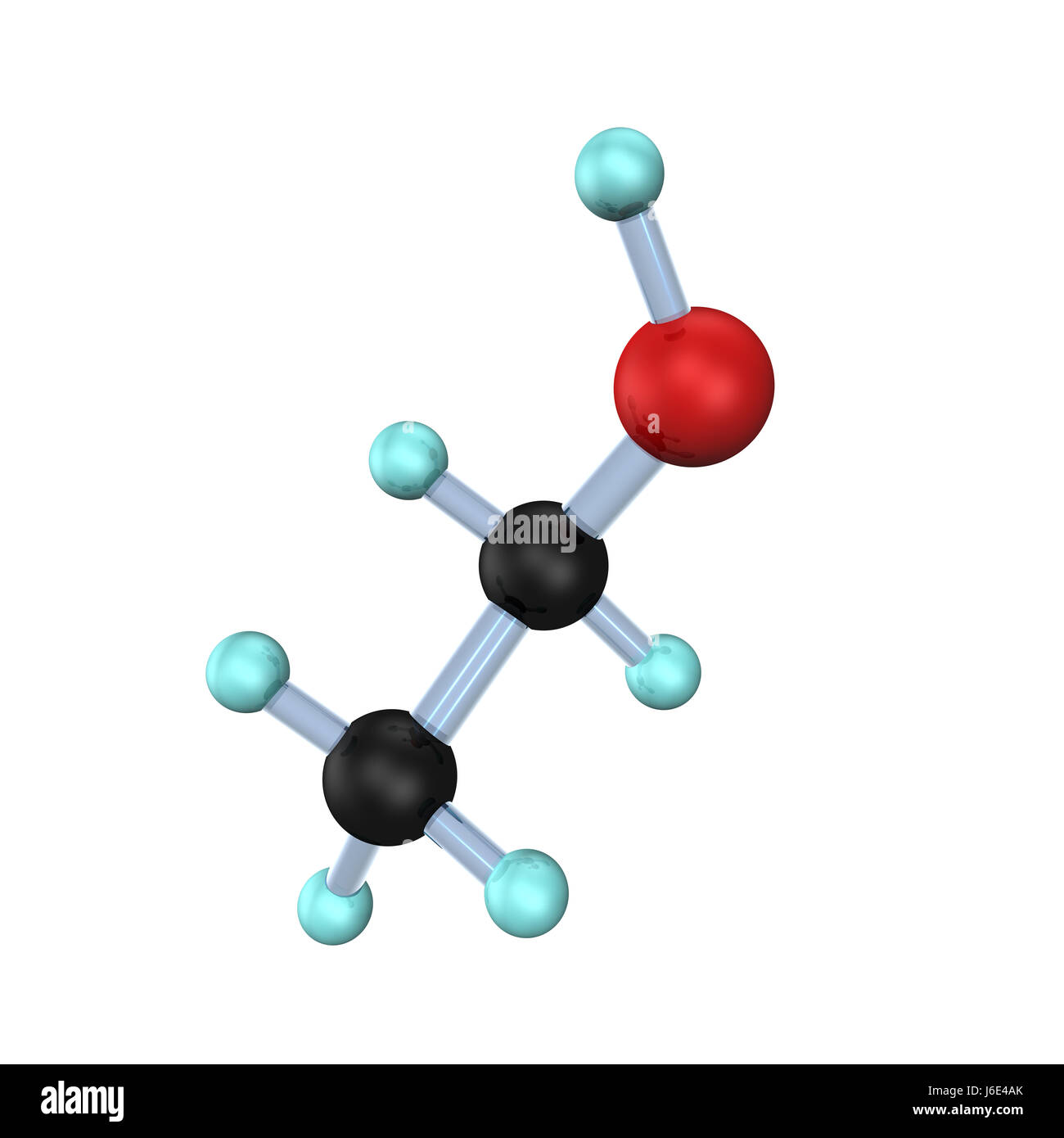 molecule of ethanol (alcohol) 3d Stock Photo - Alamy