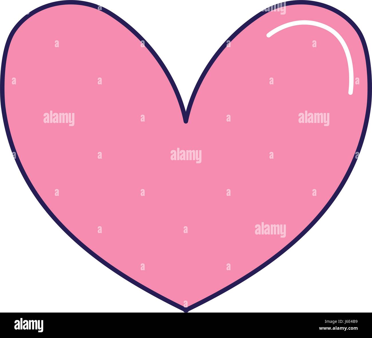cute heart to love symbol design Stock Vector Image & Art - Alamy