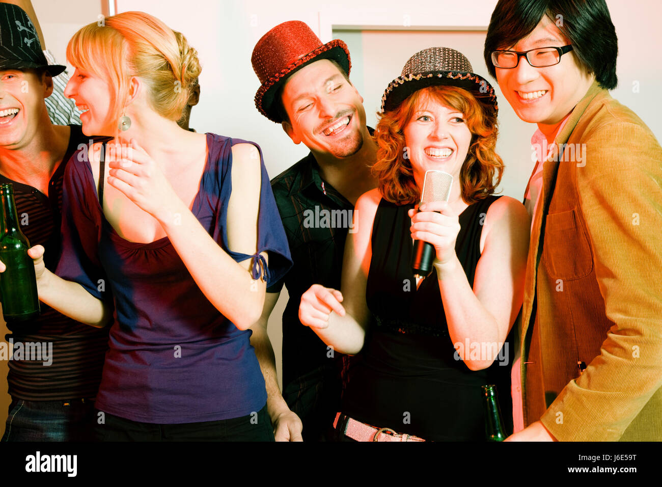 party celebration singer sing microphone club woman humans human beings ...