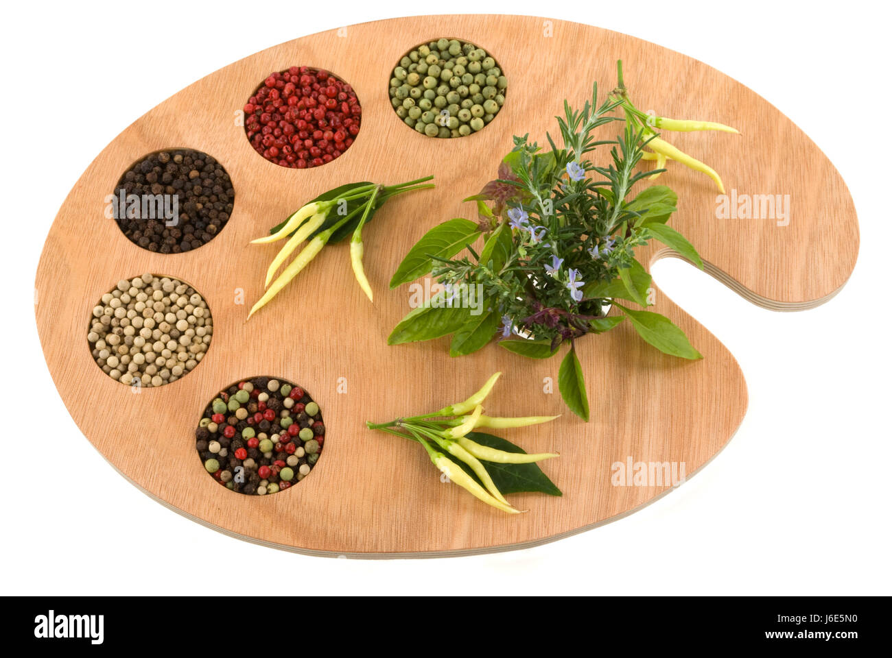 pepper spice art basil herb peppercorn palette pallet food aliment ...