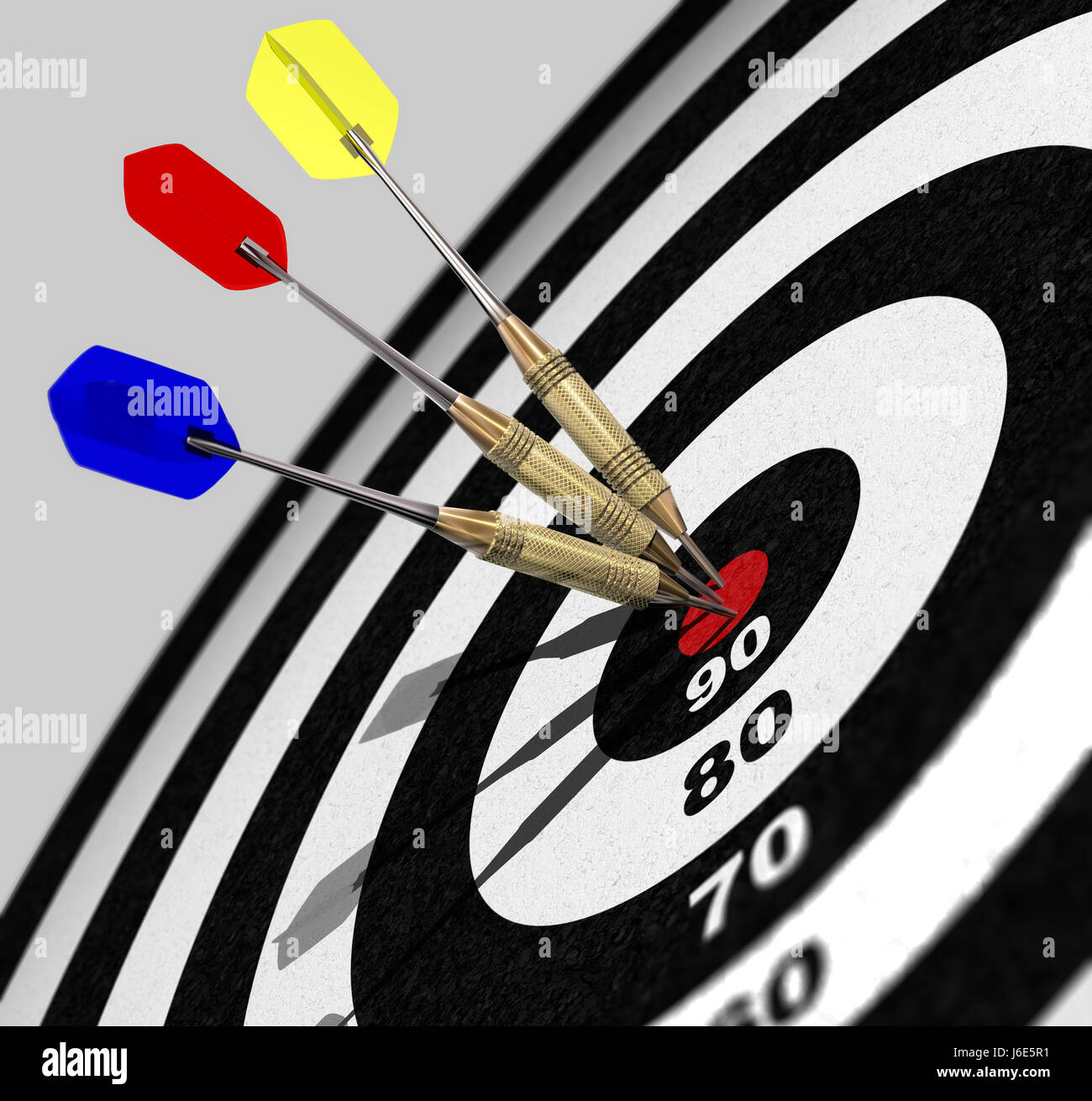 hit aim goal direct hit target success victory win blue hit eye organ ...