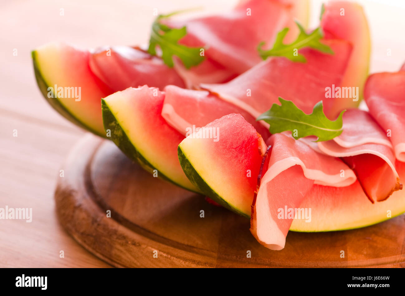 melon ham starter watermelon food aliment board fruit raw black forest ...