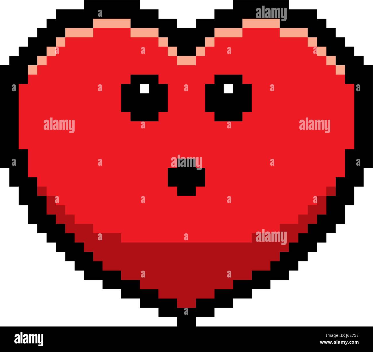 An illustration of a ghost looking surprised in an 8-bit cartoon style ...