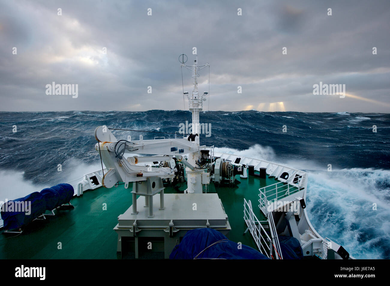 Ship crossing the Drake Passage Stock Photo - Alamy