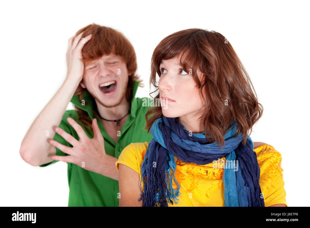 woman conflict unhappy weep cry crying weeper weeping couple pair man ...