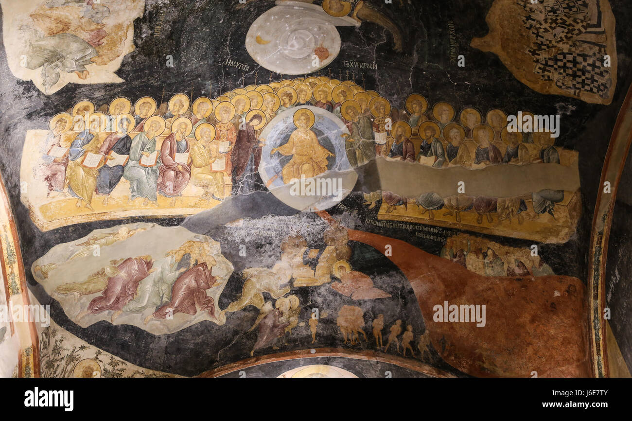 Inside of Chora Church in Istanbul City, Turkey Stock Photo - Alamy