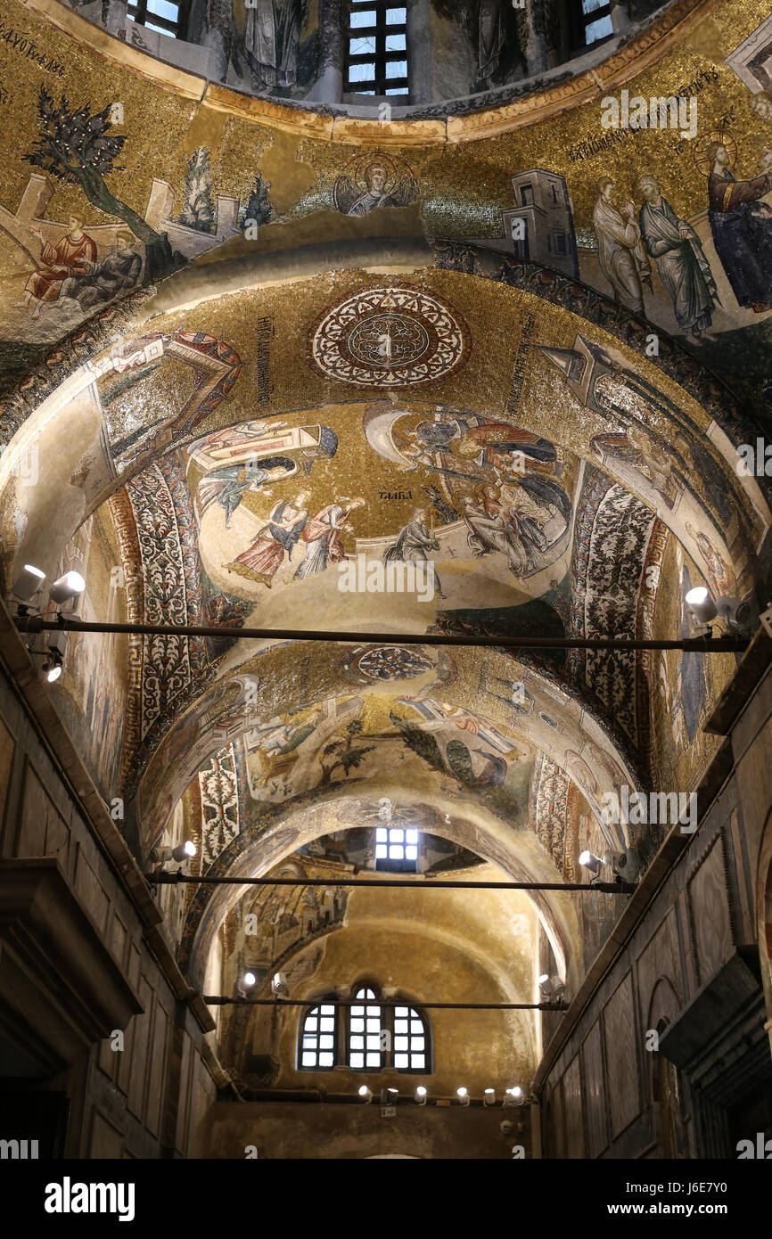 Inside of Chora Church in Istanbul City, Turkey Stock Photo - Alamy