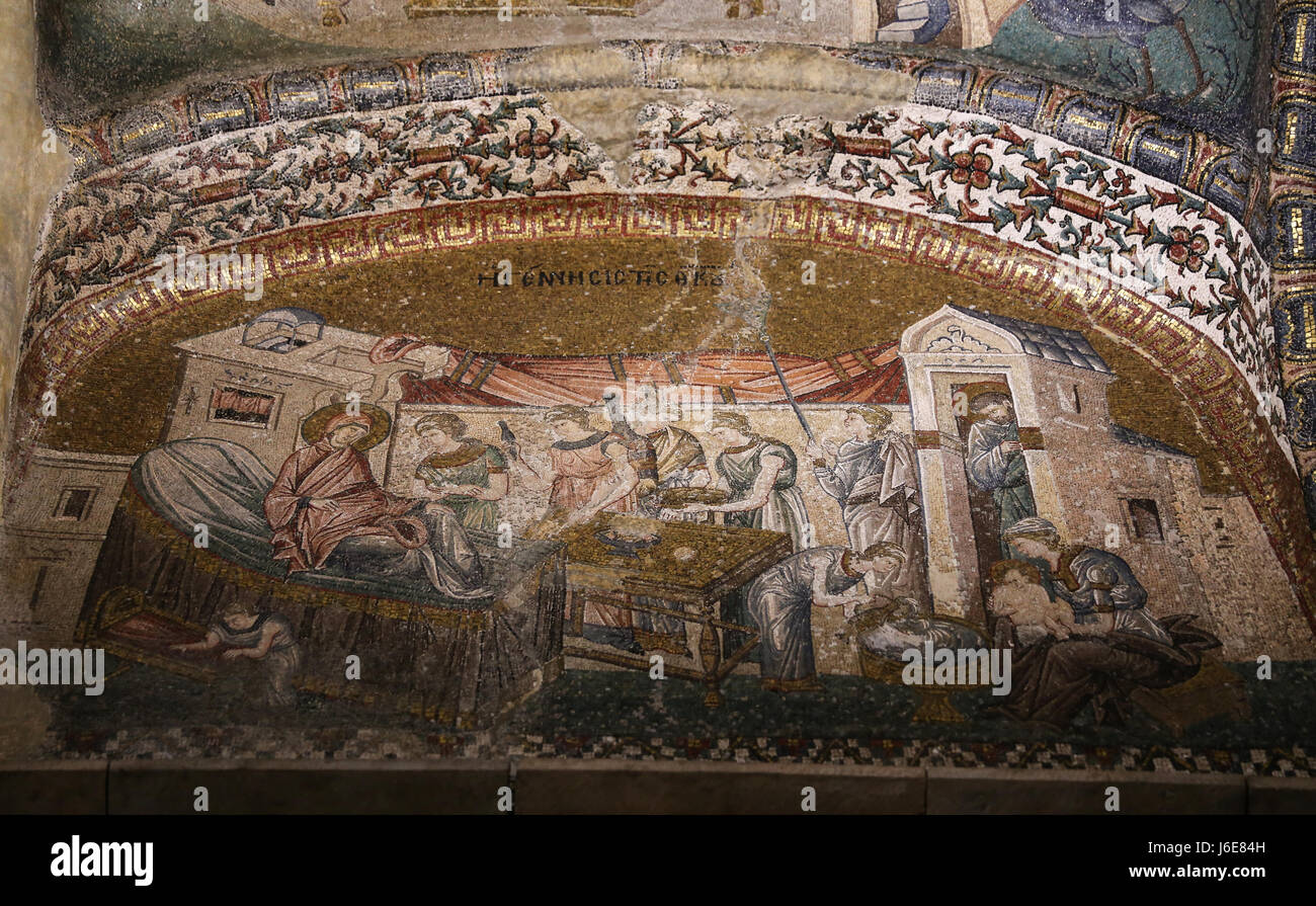 Inside of Chora Church in Istanbul City, Turkey Stock Photo - Alamy