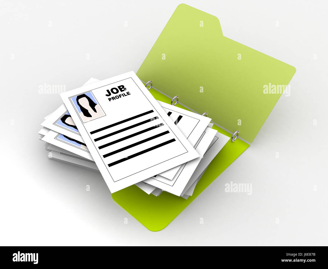 application job file folder work labor profile application job isolated ...