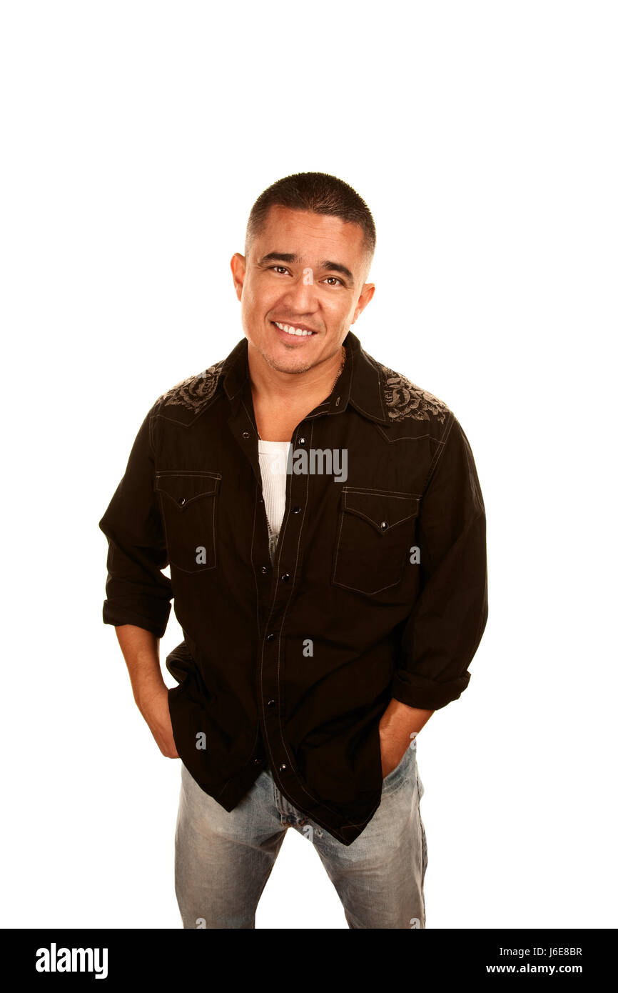 male masculine macho mexican handsome young younger hispanic man laugh ...