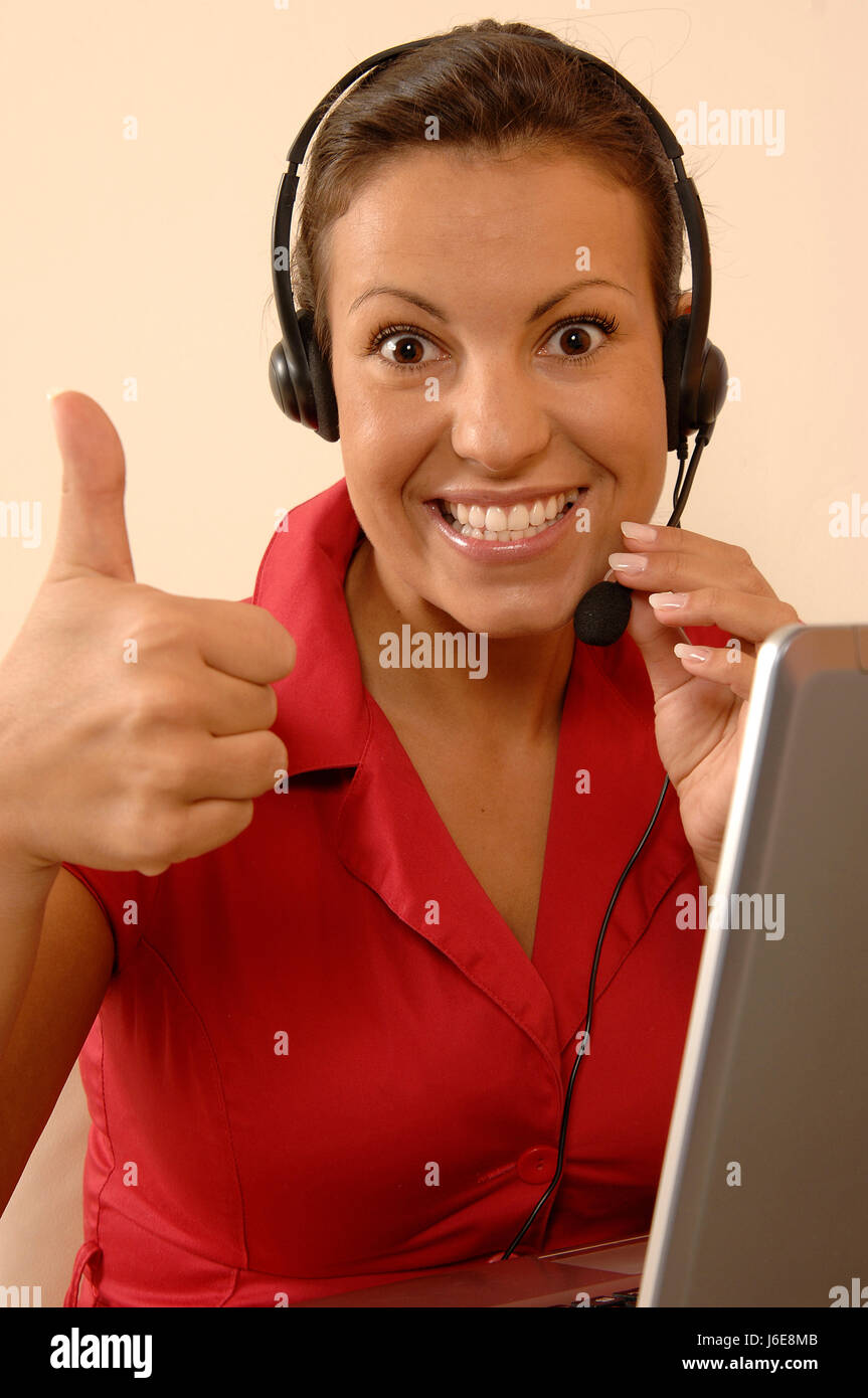 girl with a computer Stock Photo - Alamy