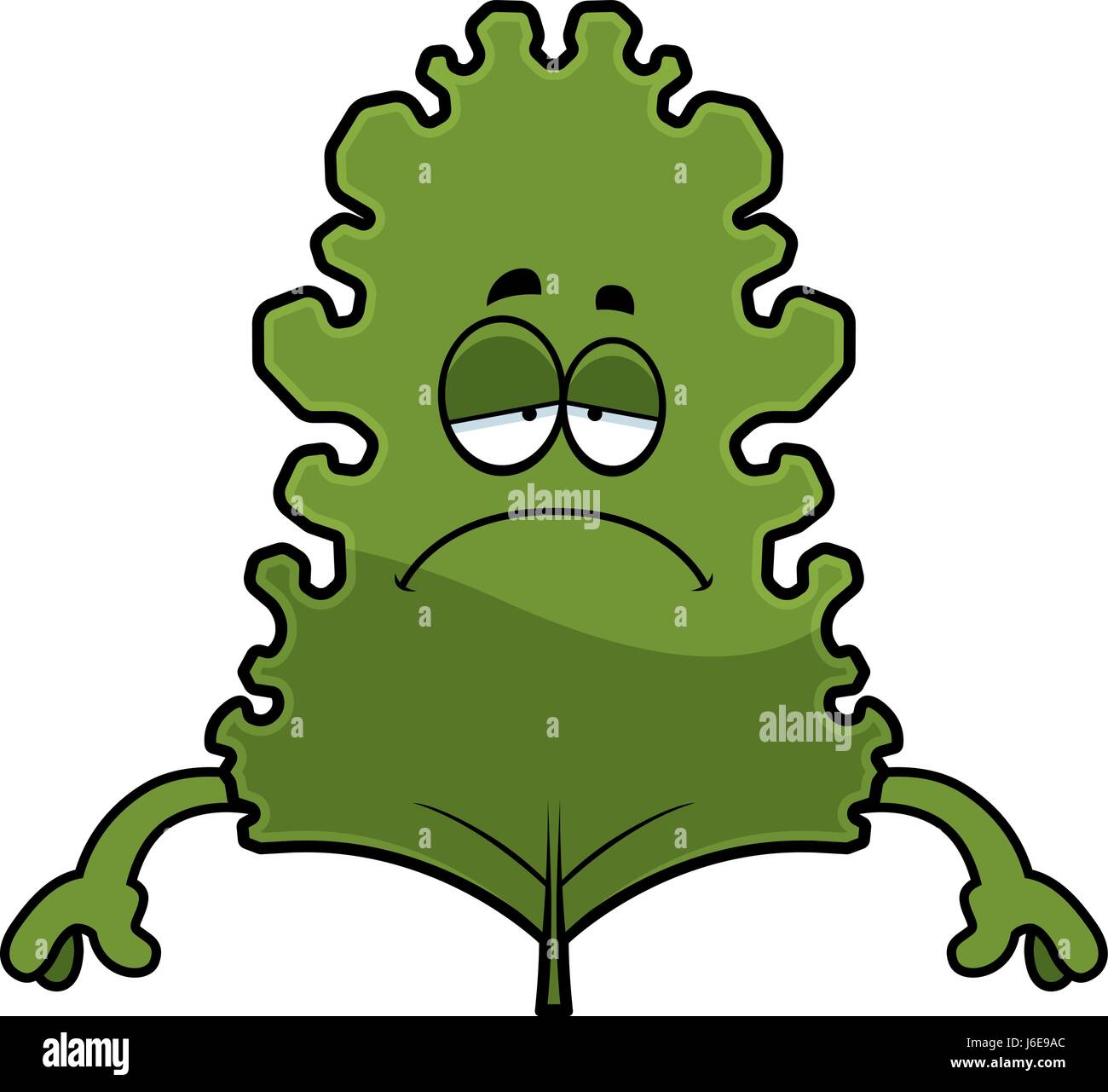 Sad leaf Stock Vector Images - Alamy