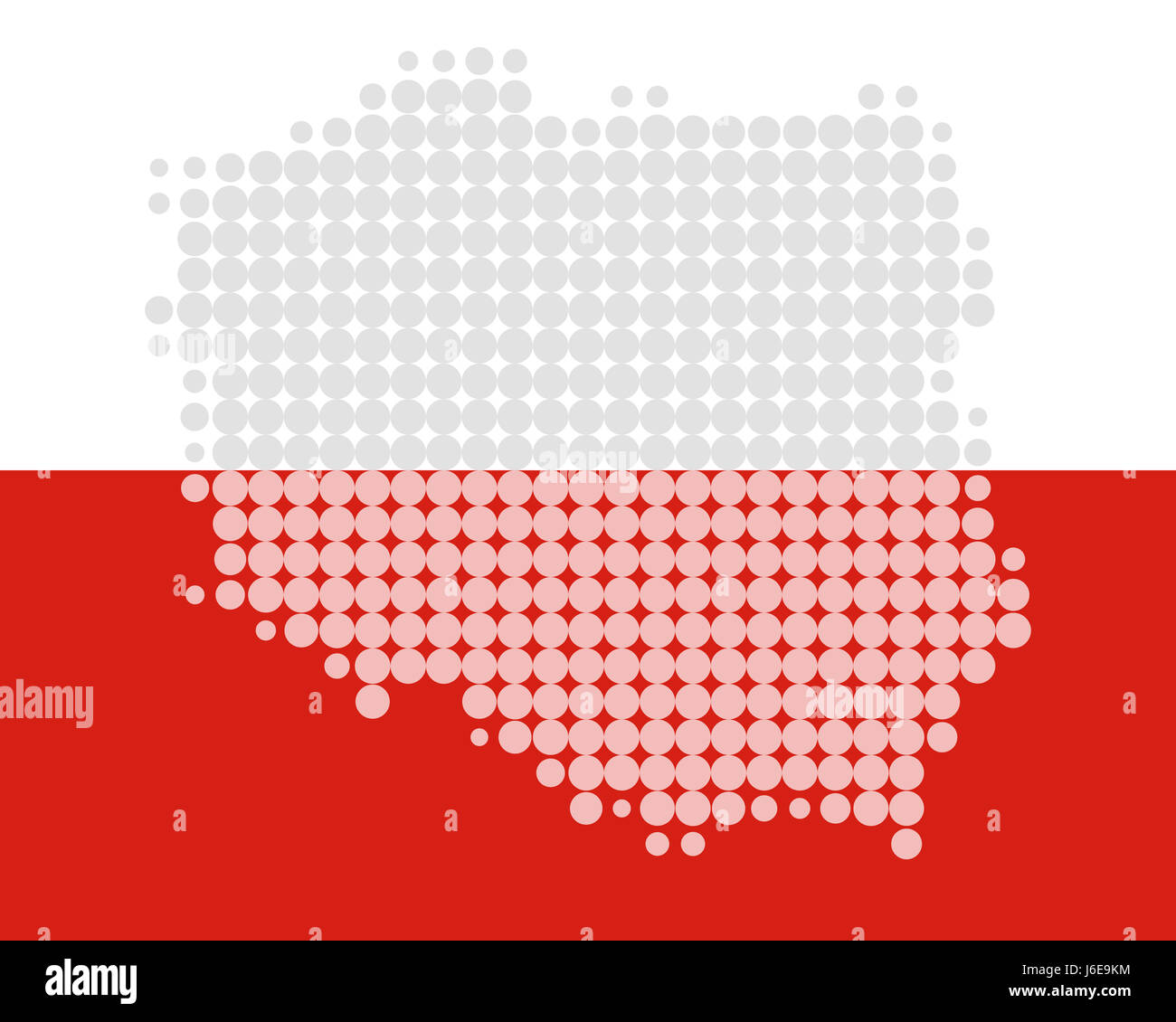 map and flag of poland Stock Photo - Alamy