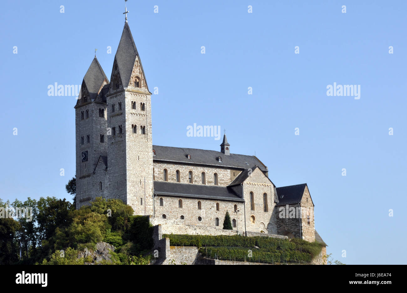 tower church cathedral rock blue tower church window porthole dormer ...
