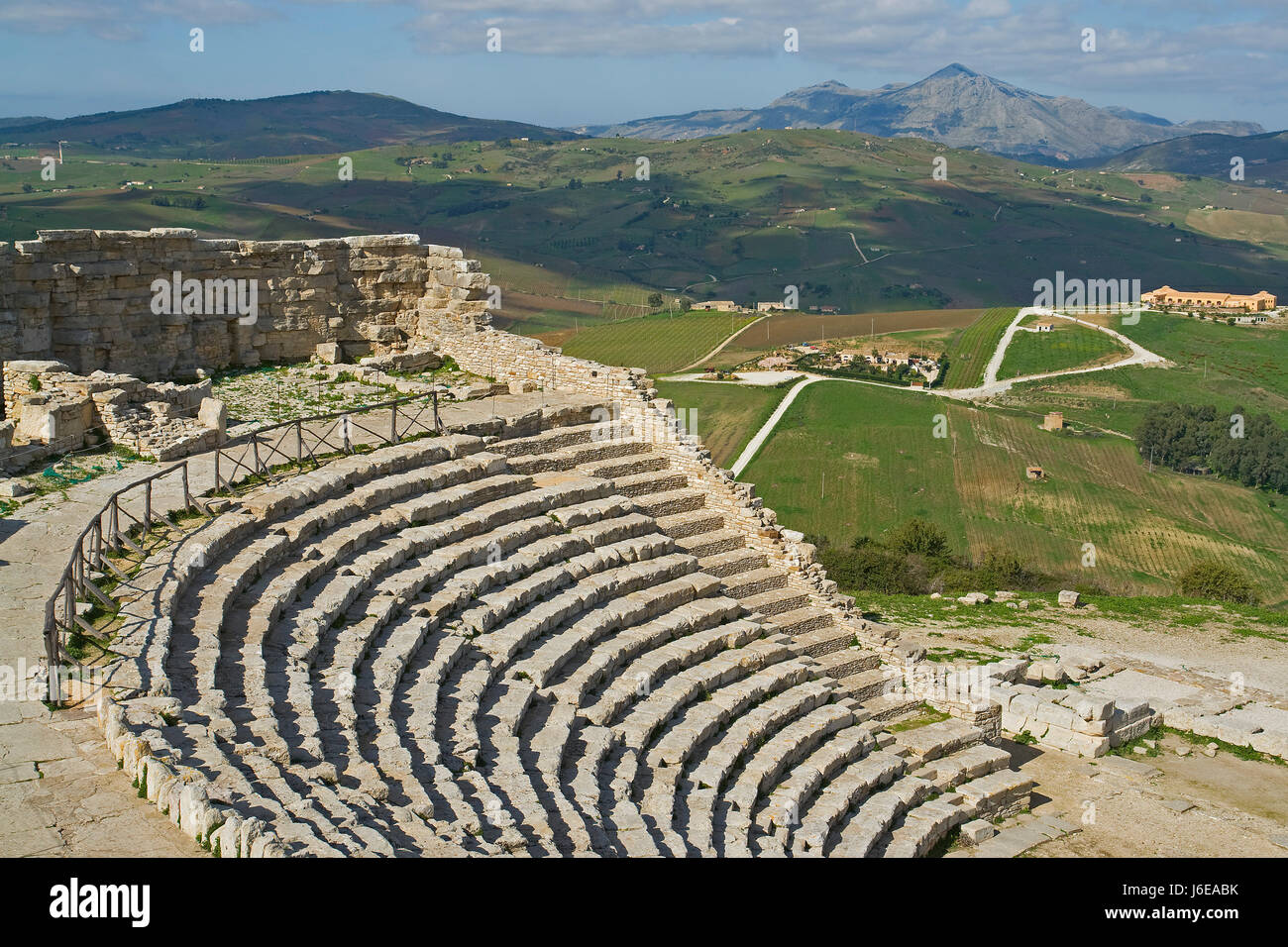 the theater of segesta in sicily Stock Photo - Alamy