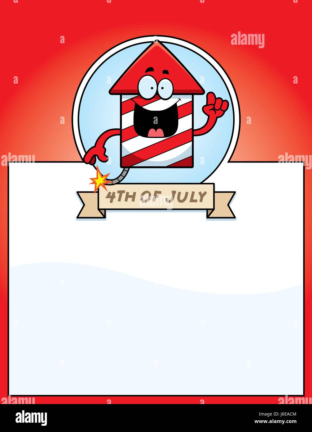 A cartoon illustration of fireworks in a 4th of July themed graphic ...