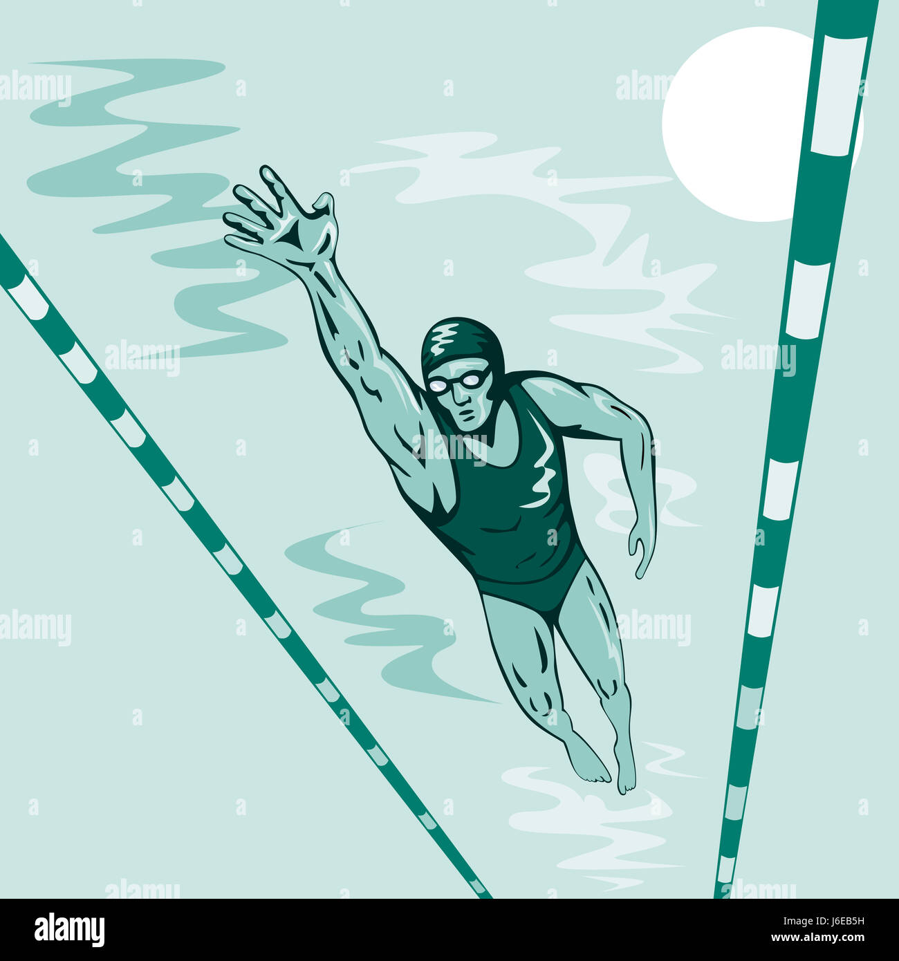 sport sports male masculine illustration swimming float swimmer man ...