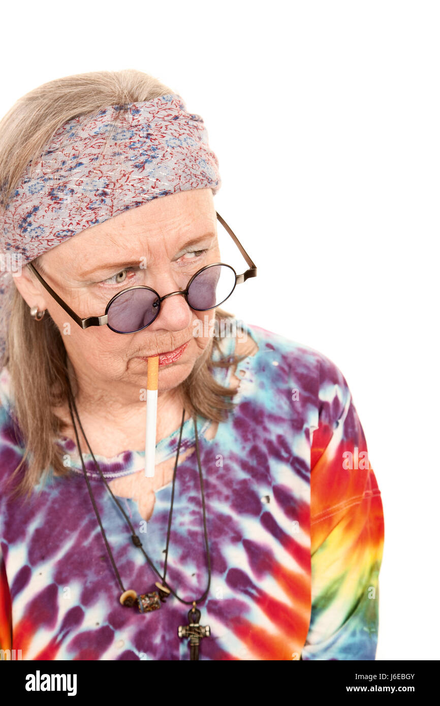 Old Hippie Woman High Resolution Stock Photography and Images - Alamy