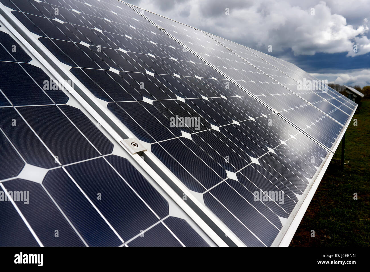 producing electric energy with solar panel Stock Photo - Alamy