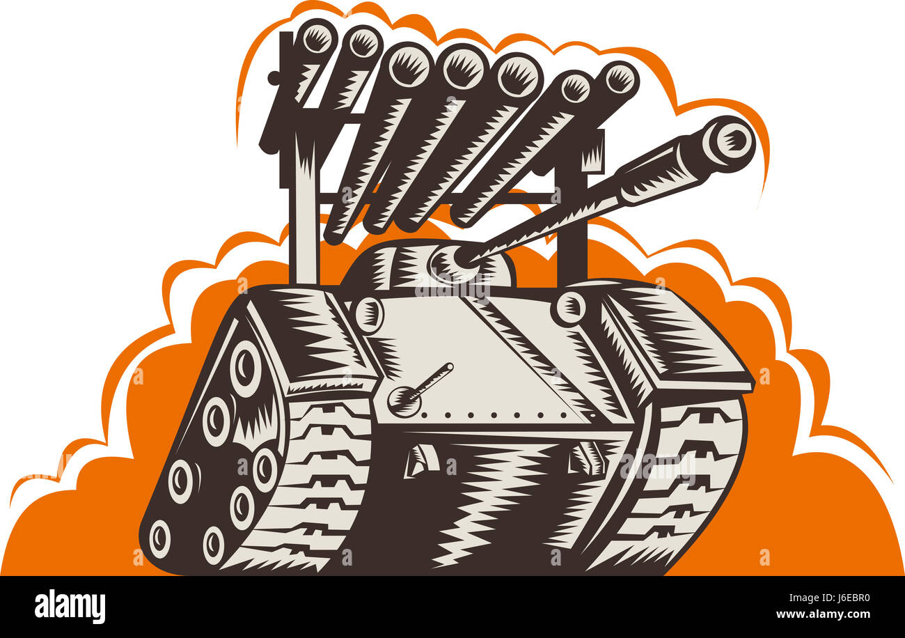 battle illustration military rocket tank isolated vehicle illustration ...