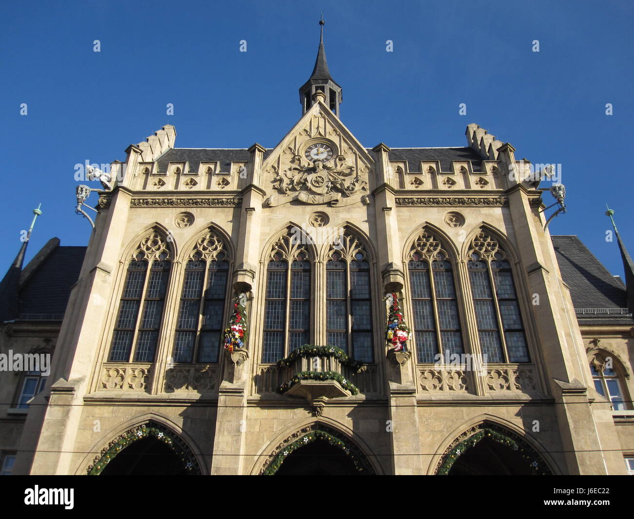 tourism old town town hall thuringia provincial capital tower story ...