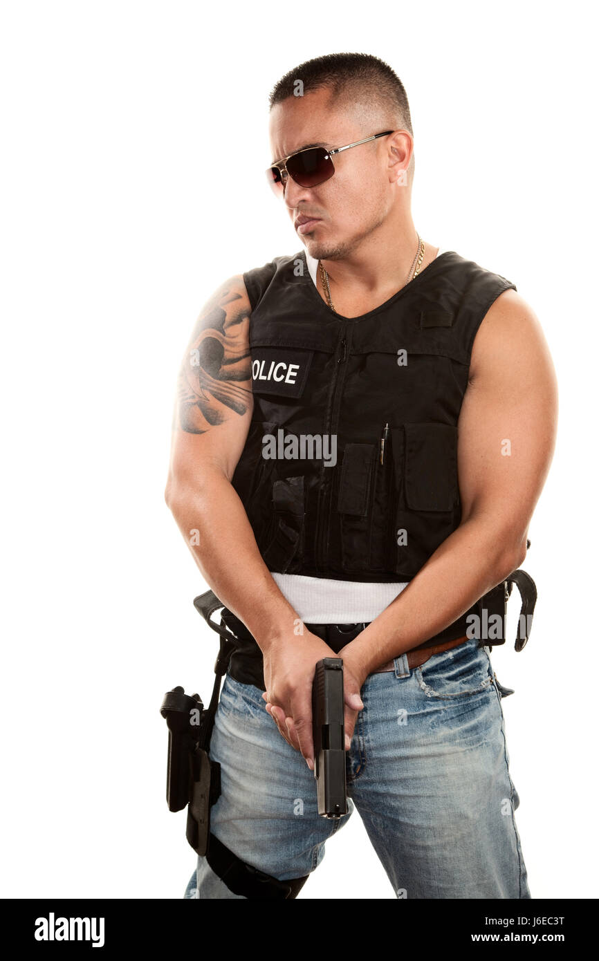 macho one handsome officer alone lonely police man male masculine ...