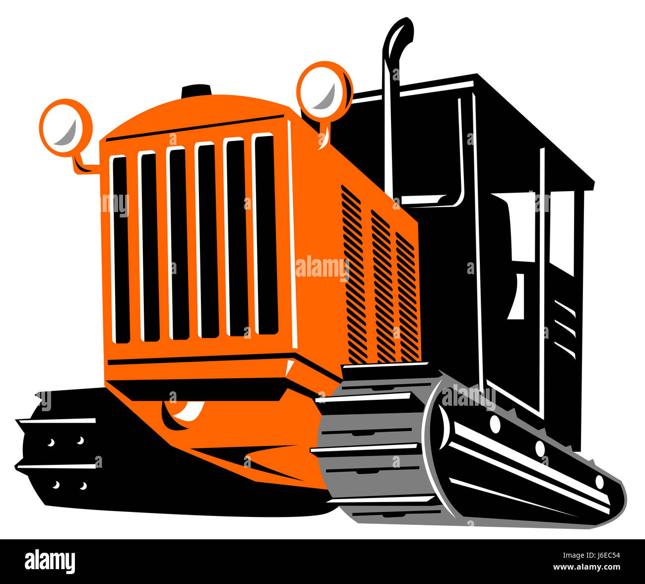 machinery agriculture farming vintage vehicle vessel tractor isolated ...