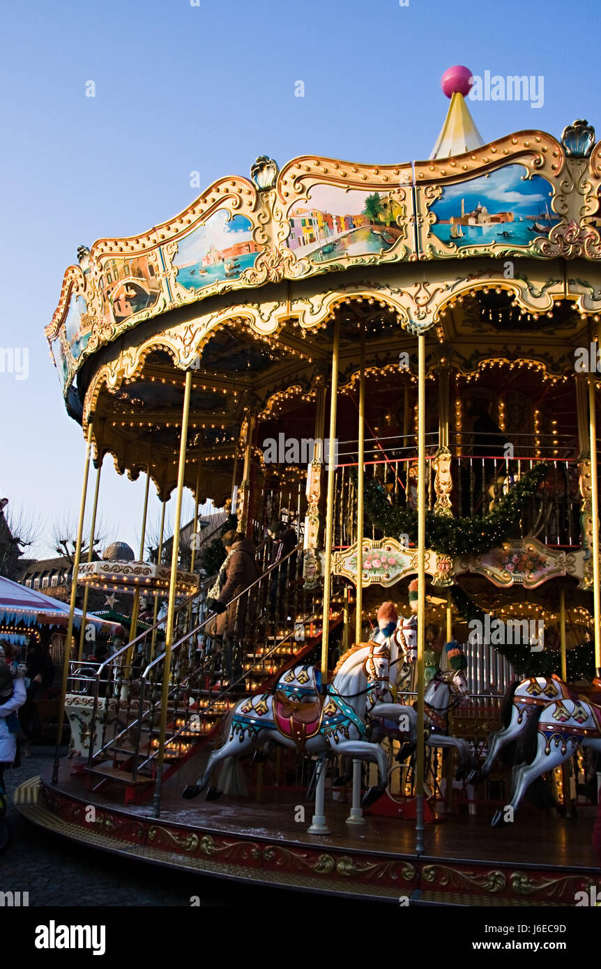 blue fair merry-go-round color roundabout decent honourable paint blue ...