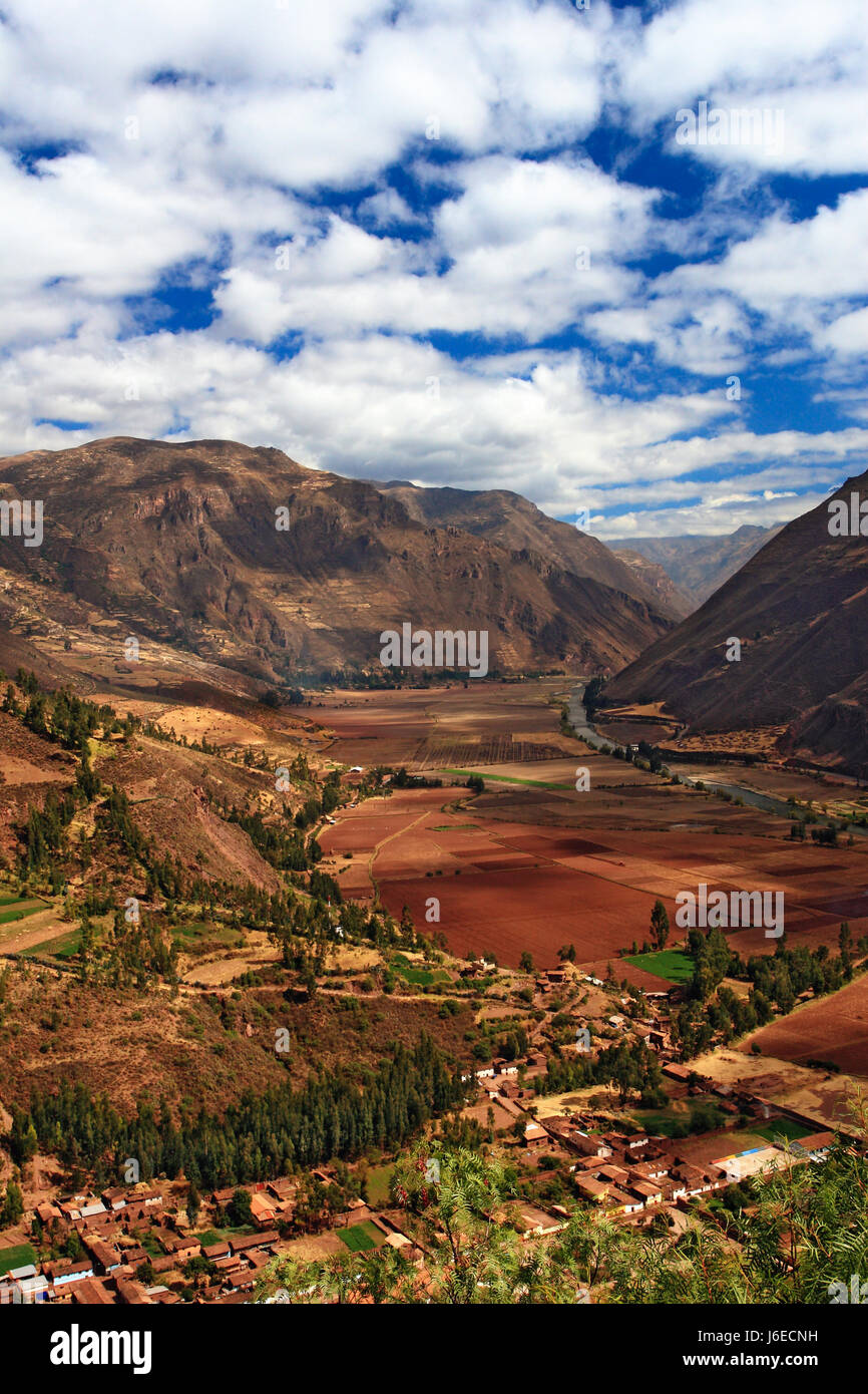 stone rock high peaks peru landscape scenery countryside nature andes ...