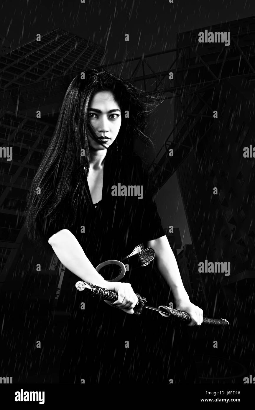 woman asian photo model model rain raining woman shine shines bright ...