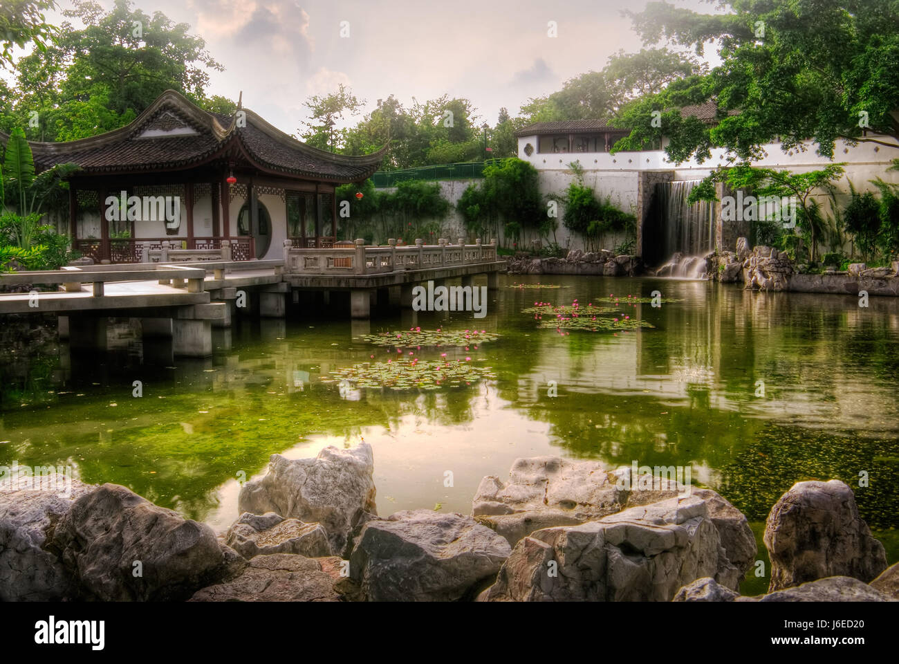 house building tree traditional chinese exterior beautiful beauteously ...