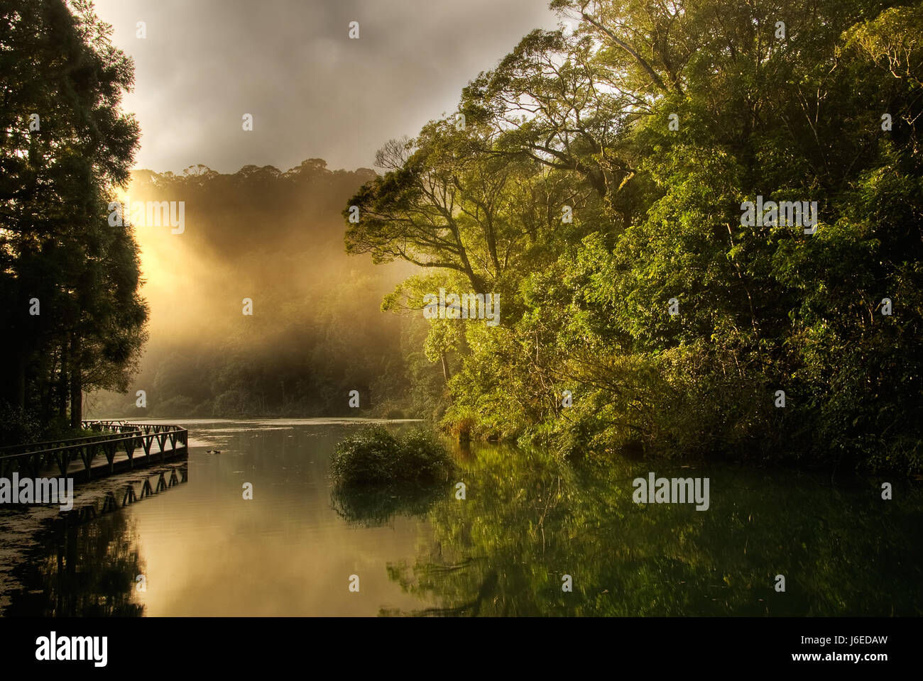 sunrise outdoor morning fresh water lake inland water water landscape ...
