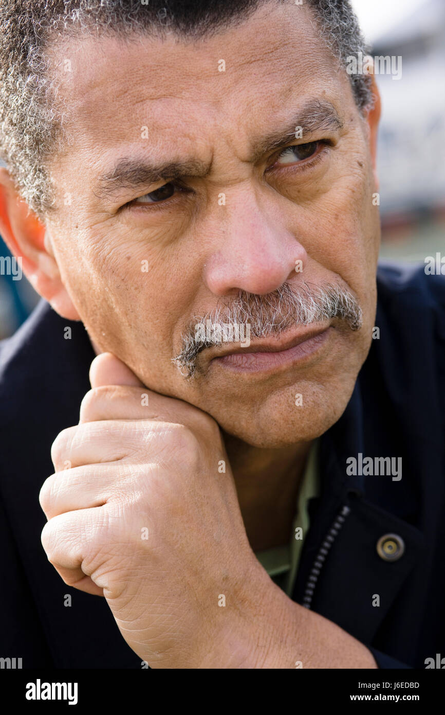 Elderly african american man hand head hi-res stock photography and ...