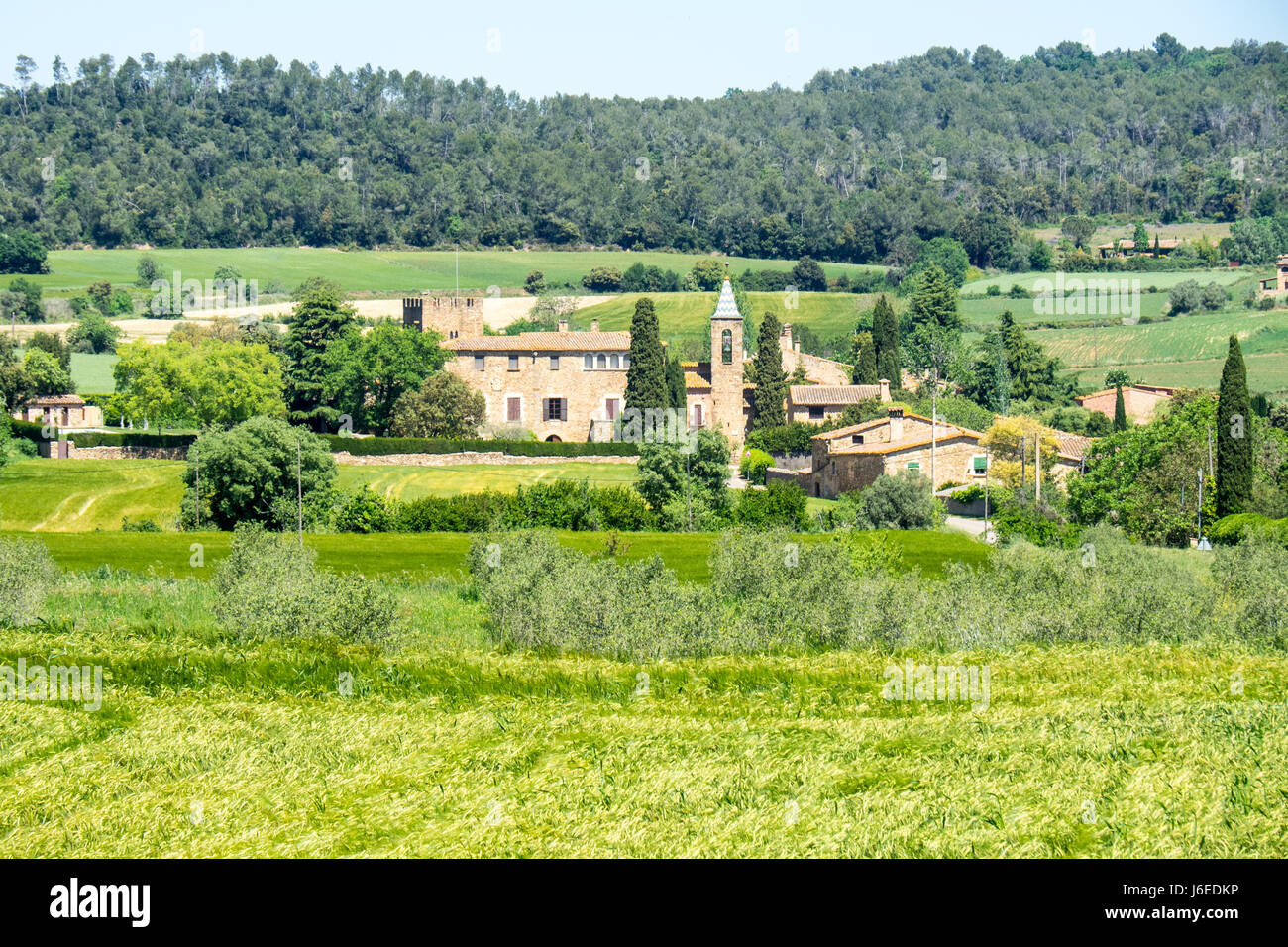 Spain Countryside Village Catalonia High Resolution Stock Photography ...