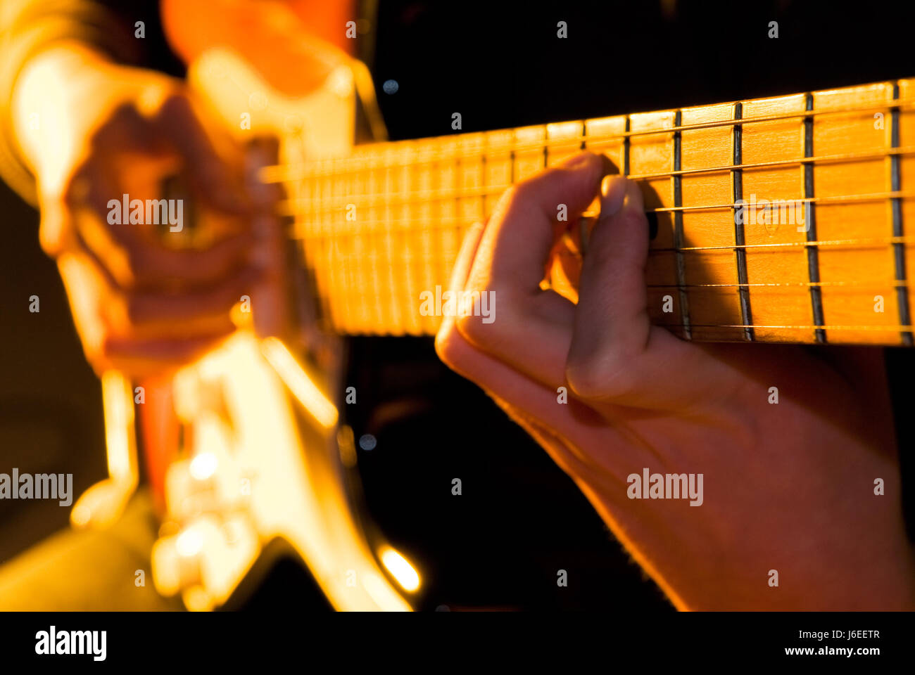 finger musical closeup electric guitar guitarist chord hand finger ...