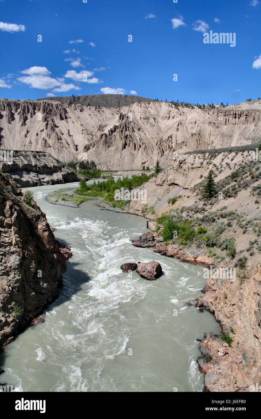 fraser river in the fraser canyon canada Stock Photo - Alamy