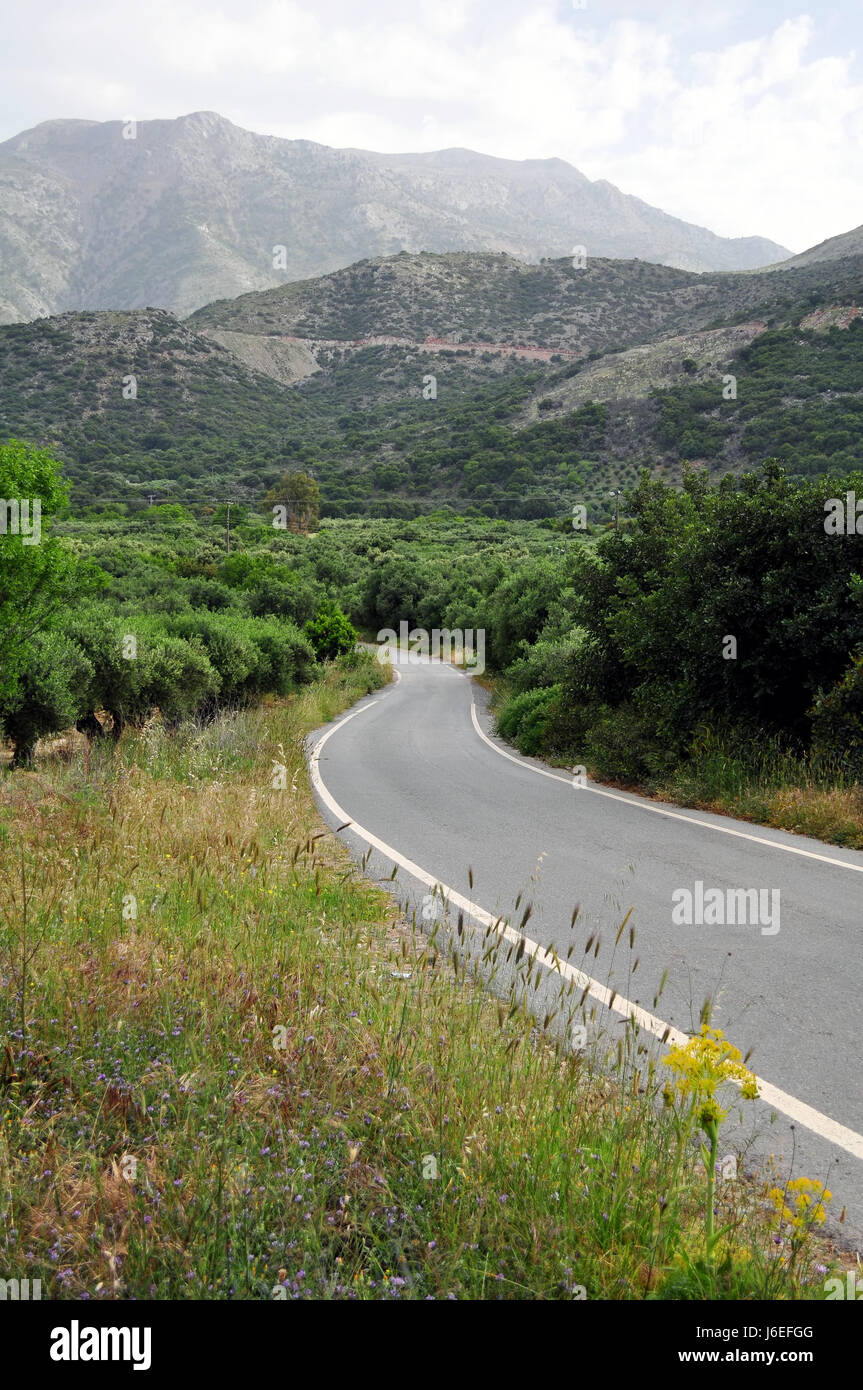 travel asphalt route motorway highway rise climb climbing ascend uphill ...