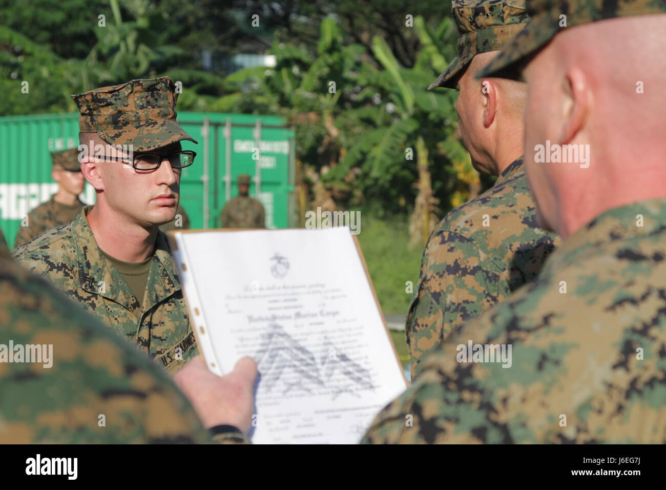 U.S. Marine Corps Cpl. Hethorn, data specialist, with 7th Communication ...