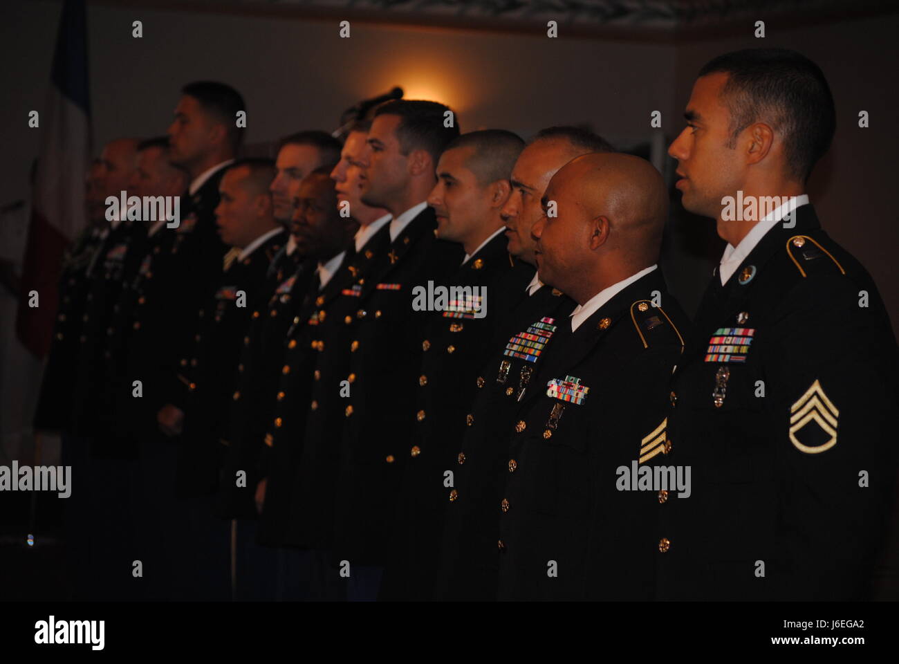 Thirteen current members of the 100th Bn., 442nd Inf. Regt., 9th MSC ...