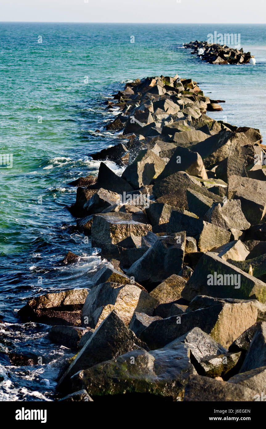 stone breakwaters baltic Stock Photo - Alamy