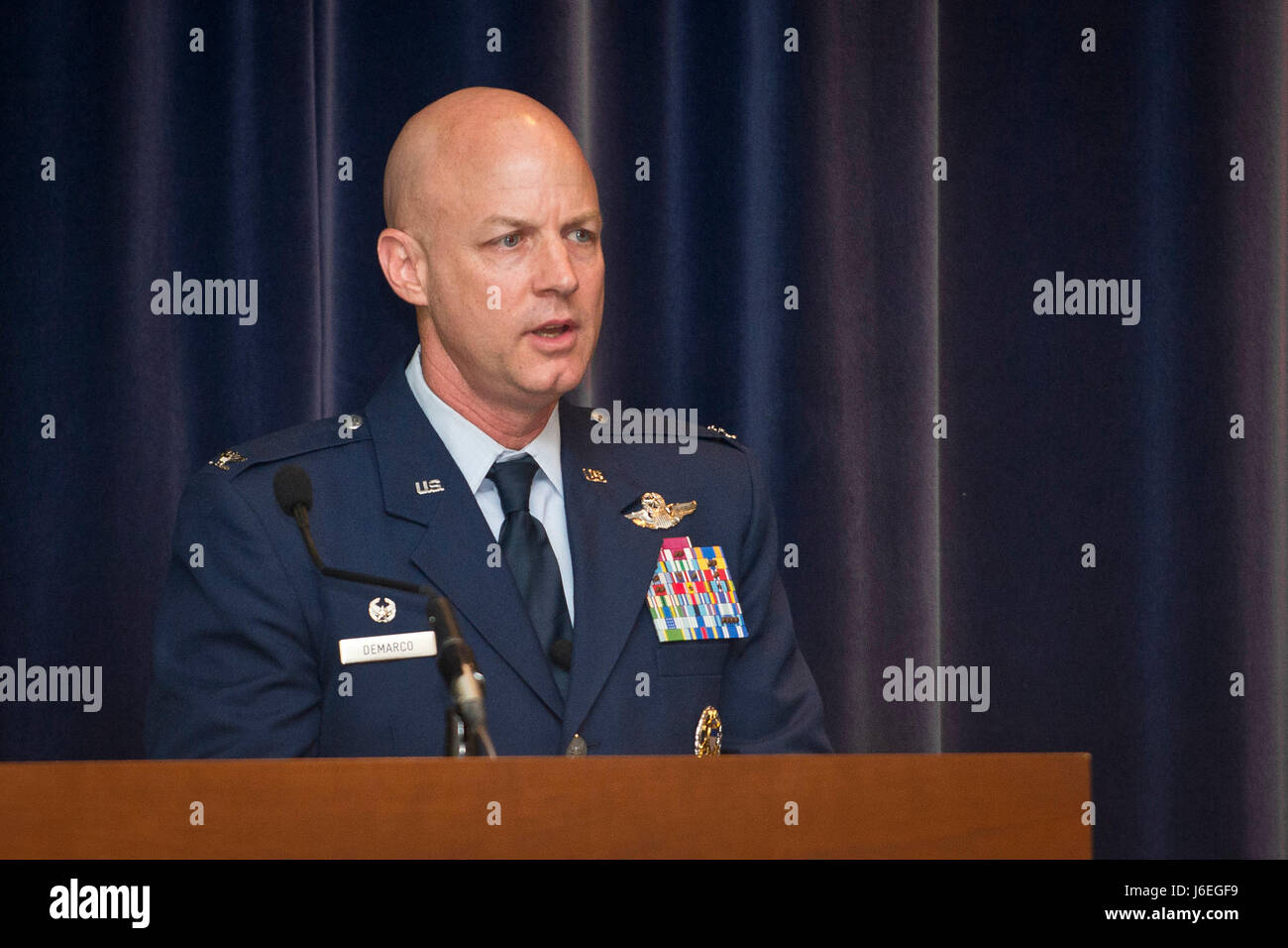 Colonel Joseph DeMarco bids farewell to the faculty, staff and students ...